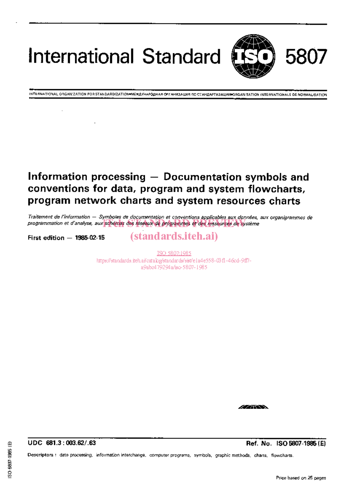 ISO-5807-1985 - fdlakj lsdkajjf kdadkfaa - International Standard ...