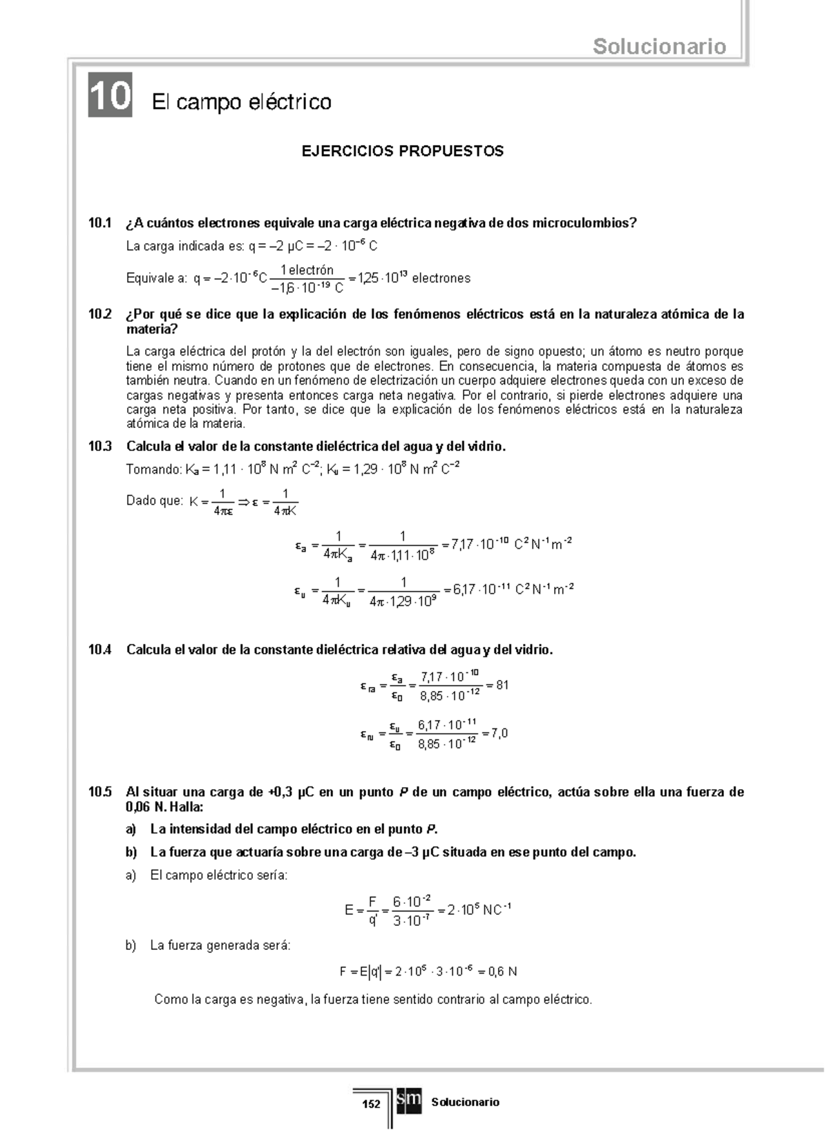 B2 Fisica U10 El-Campo-Electrico - Solucionario Solucionario 10 El ...
