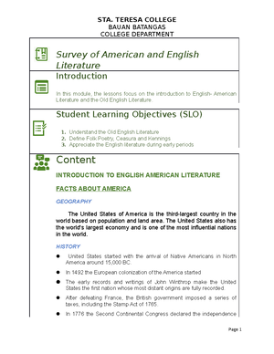 Metrical Tales and Romances-Module - BAUAN BATANGAS COLLEGE DEPARTMENT ...