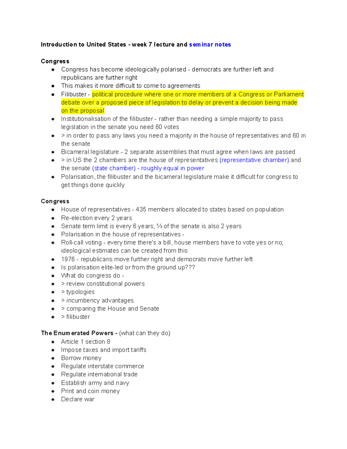 IR GV163-4 week 7 - Google Docs - Introduction to United States - week ...