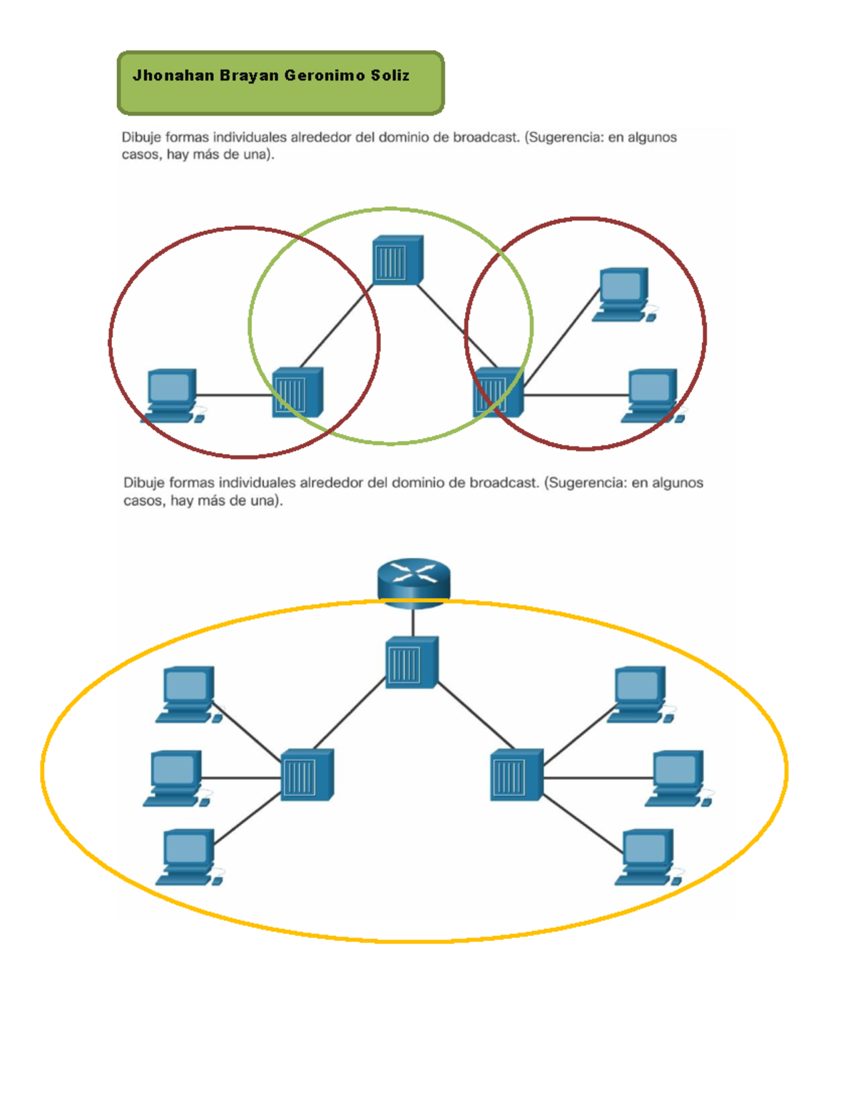 Practica 5 - Teoría de Redes I - Jhonahan Brayan Geronimo Soliz - Studocu
