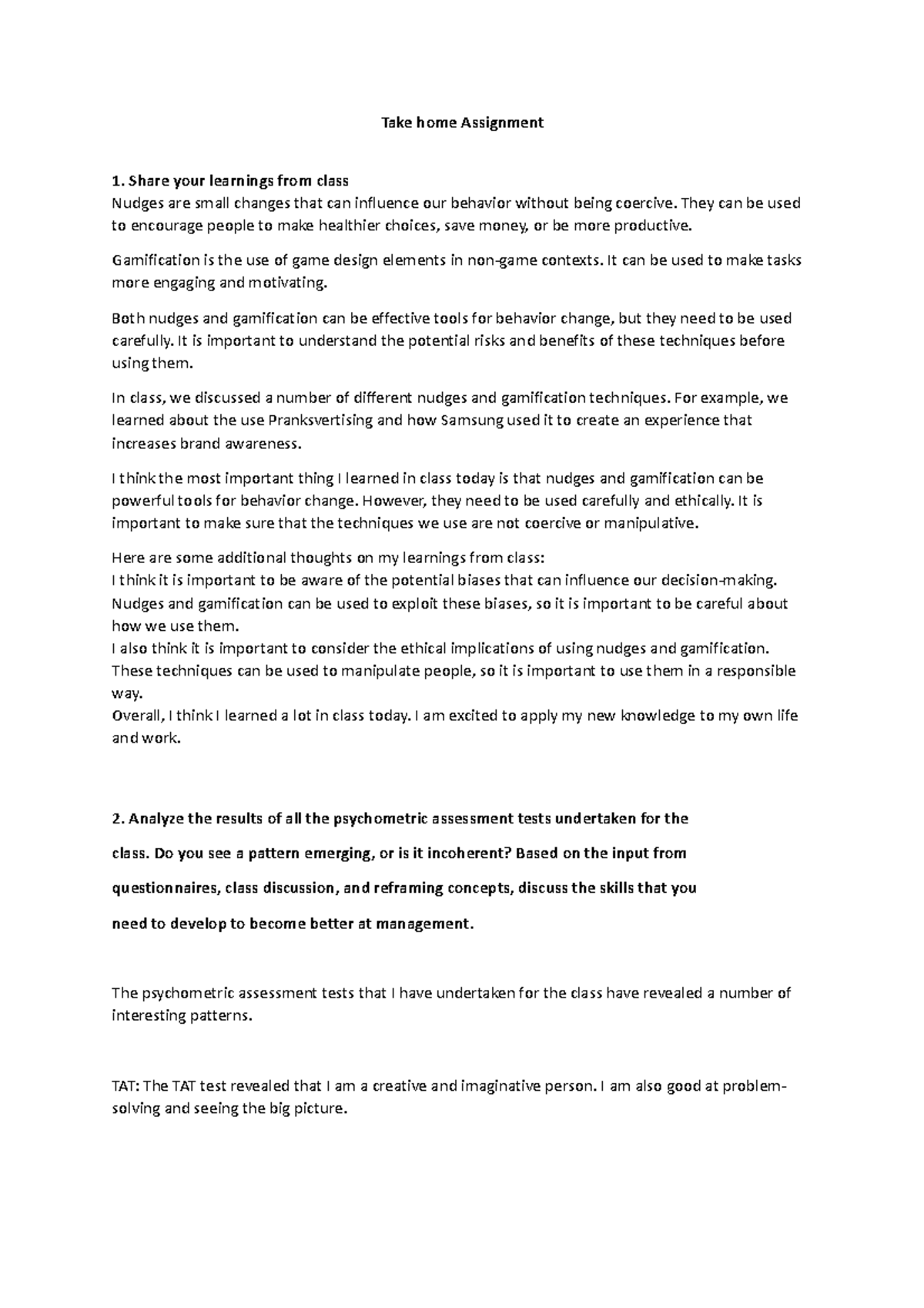 NGS Take home Assignment - Take home Assignment Share your learnings ...