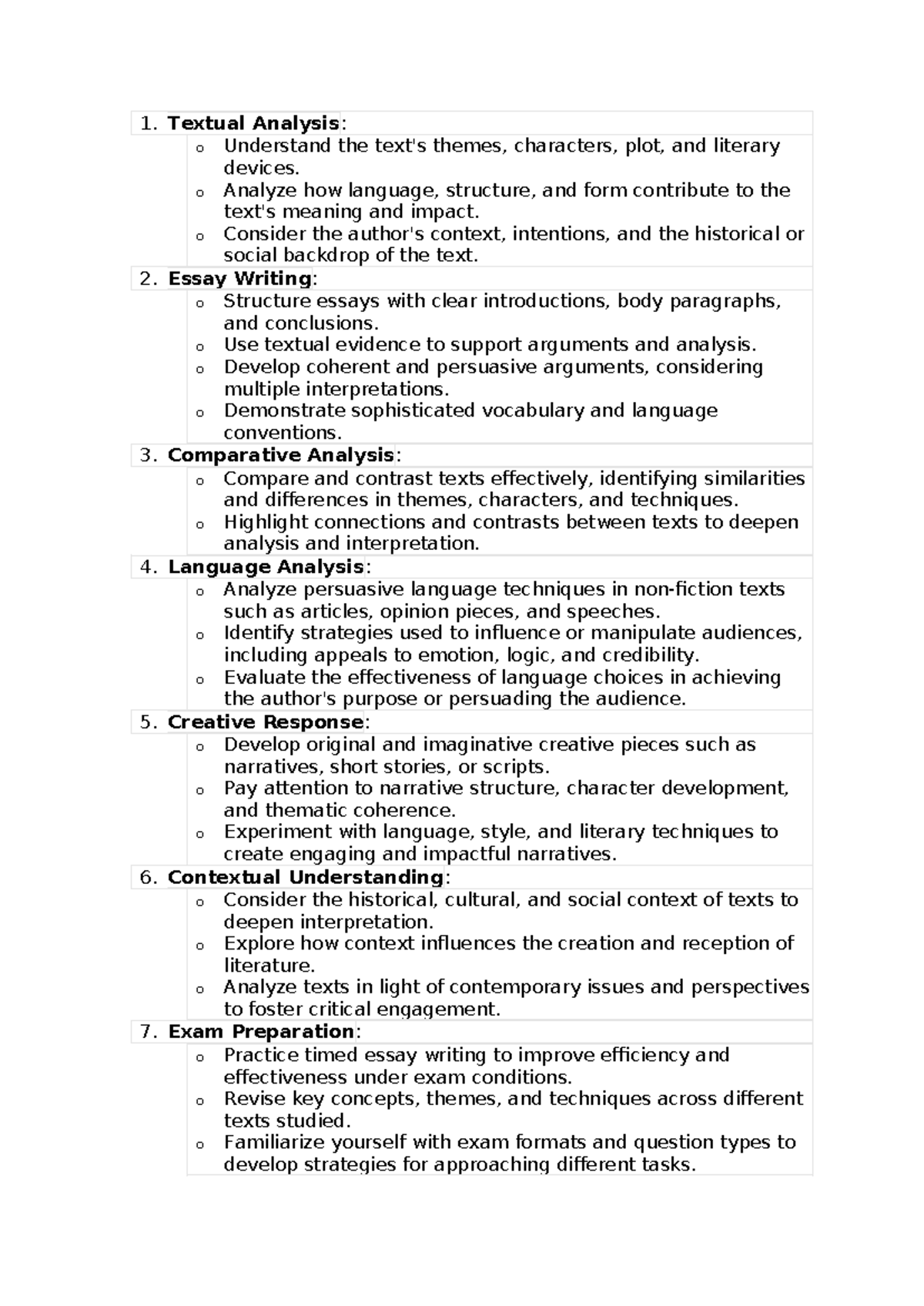 Textual Analysis - 1. Textual Analysis: o Understand the text's themes ...