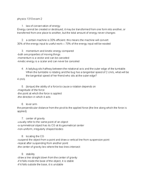 Physics Chapter 7 Notes - Physics Chapter 7 Notes Work Work force x ...