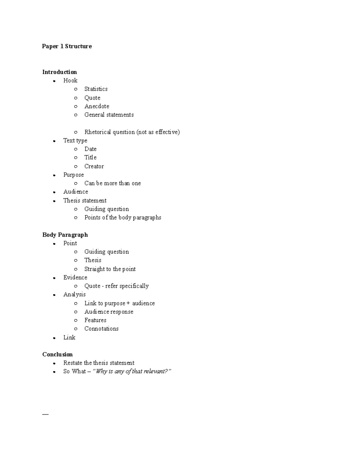Paper 1 Structure - uddjndjndjdjdd dnjd - Paper 1 Structure ...