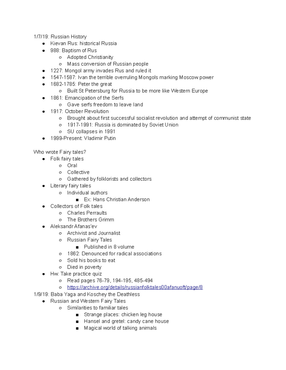 Russian Fairytale Notes - 1/7/19: Russian History Kievan Rus ...