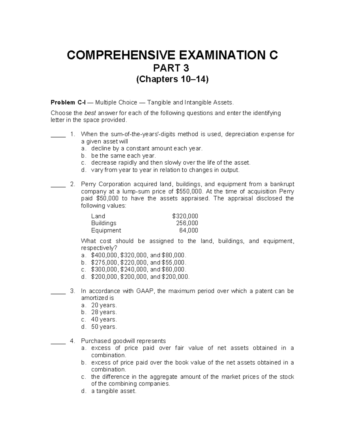 Test 7 8 November 2019, questions and answers - COMPREHENSIVE ...