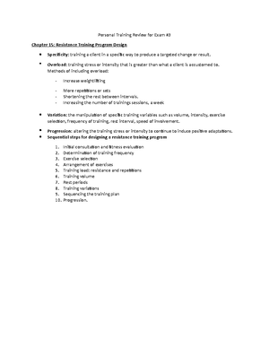 KINE 3313 EXAM 1 - REVIEW - KINE 3313 EXAM 1 Chapter 4: Biomechanics ...