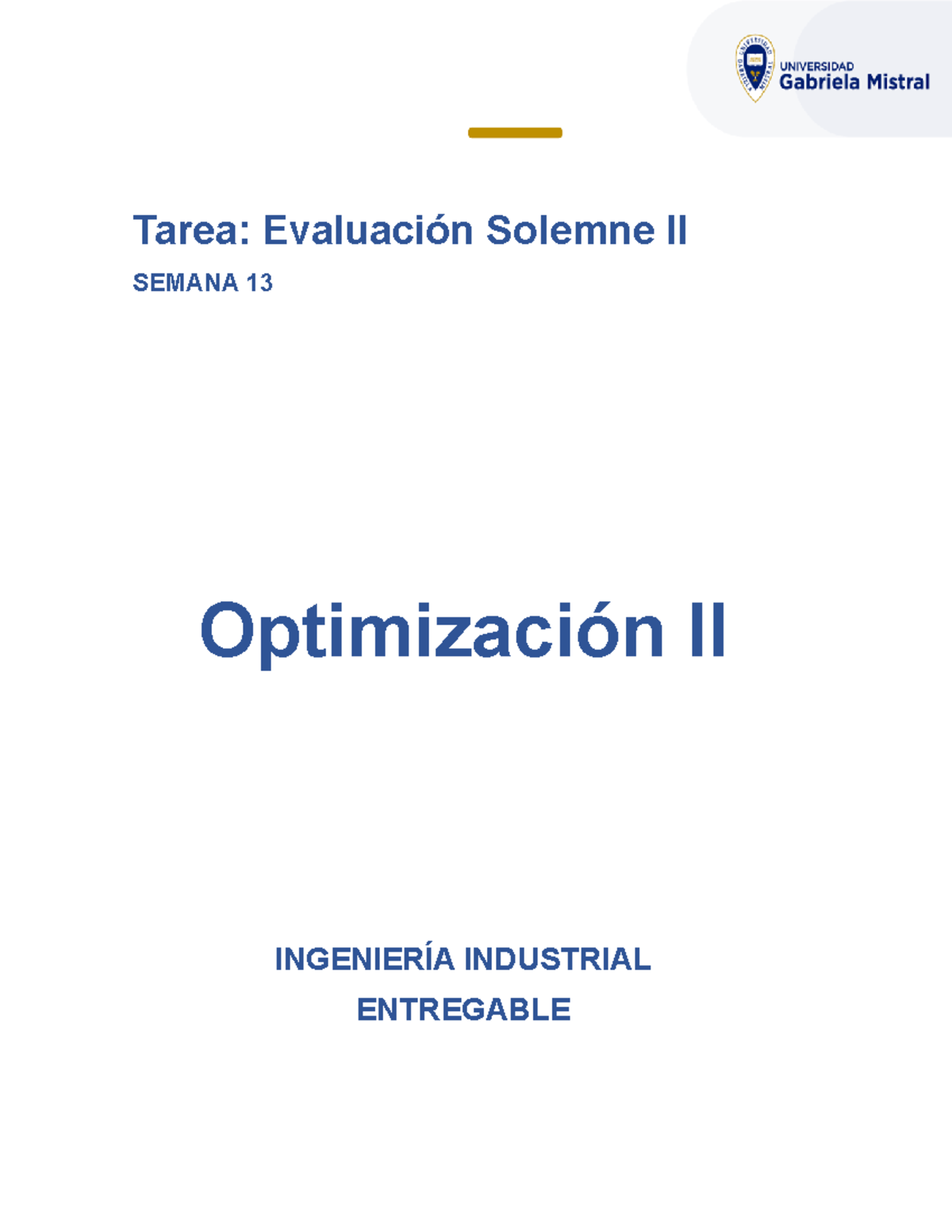 INDO1062 U3 S13 T B - css hgdfu vdhr - Tarea: Evaluación Solemne II ...