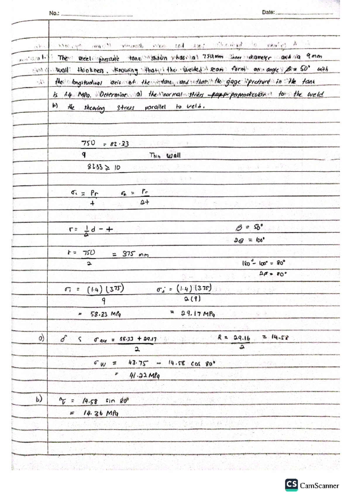 Tuto2 - solid mechanic chapter 2 - Solid Mechanics II - Studocu