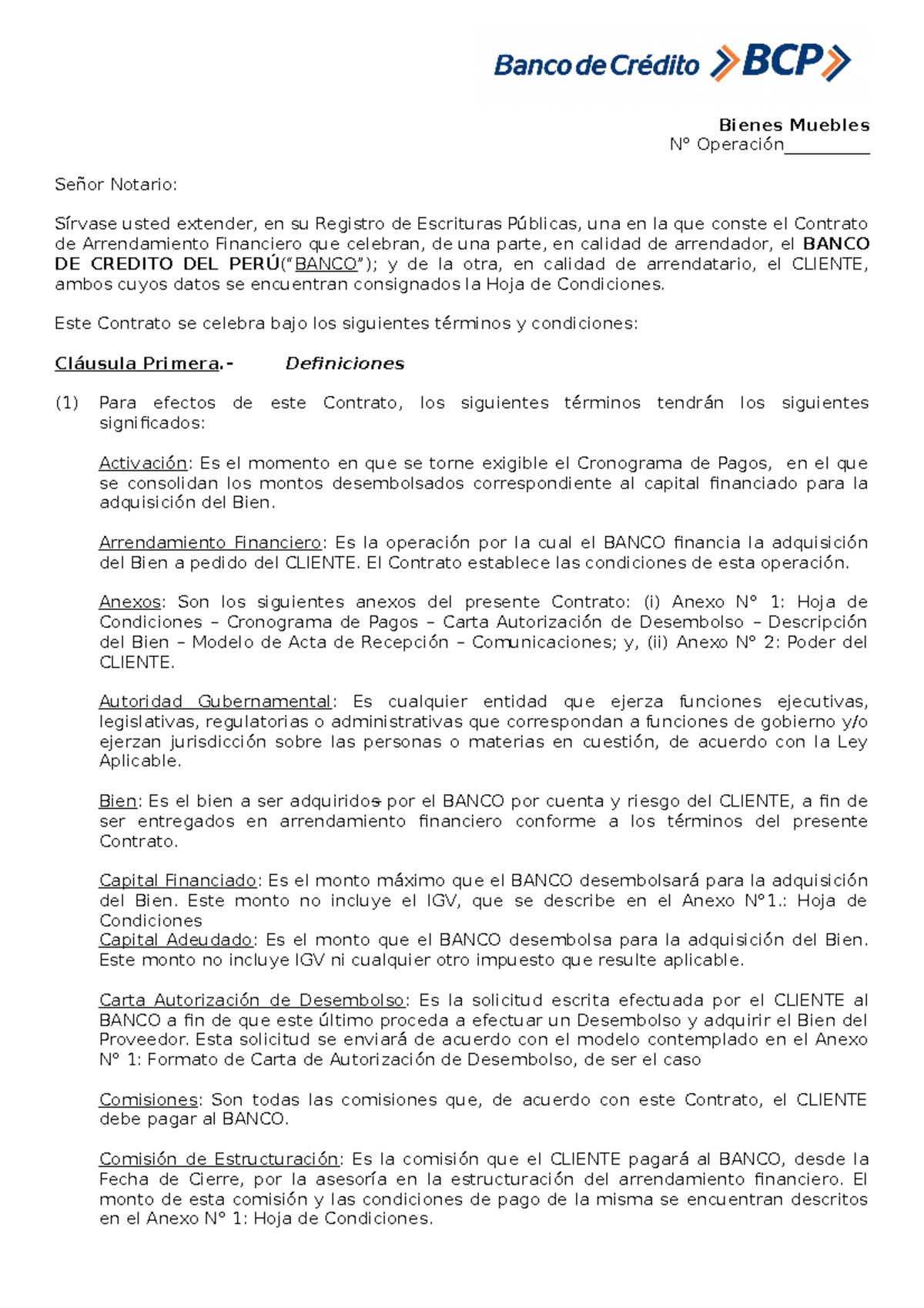 Contrato+de+Arrendamiento+Financiero+celebrado+con+el+BCP-Bienes+Muebles - Bienes Muebles N ...