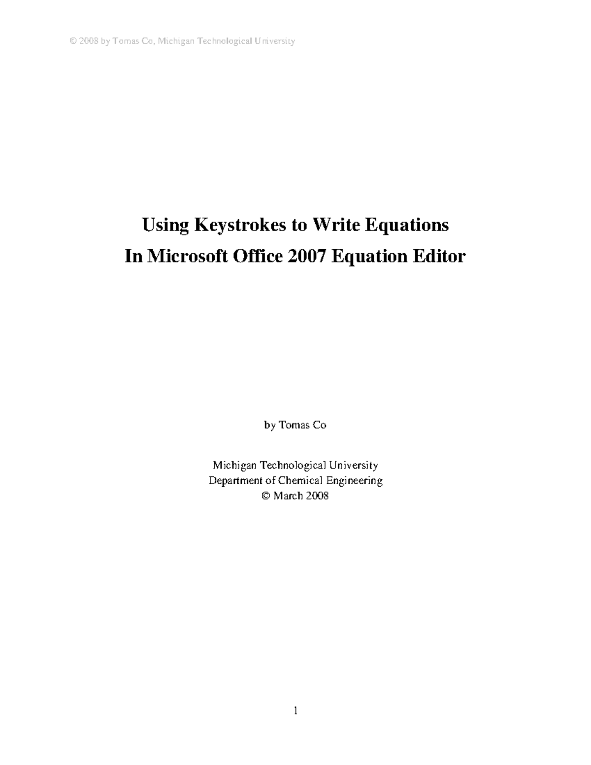 Equation Editor Main Using Keystrokes To Write Equations In Microsoft