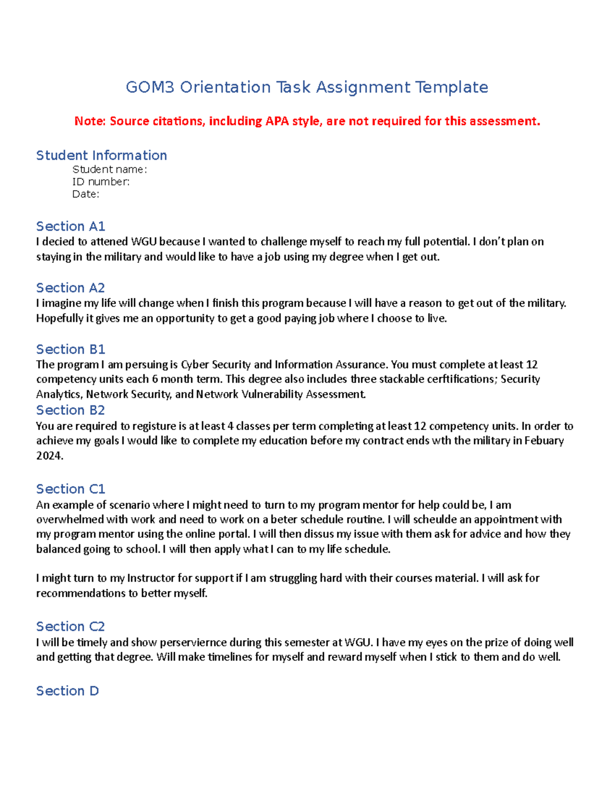 Orientation Task Haley Hotalen - GOM3 Orientation Task Assignment Template Note: Source ...