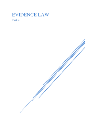 Study Notes - Uniform Evidence and its Principles The uniform evidence ...