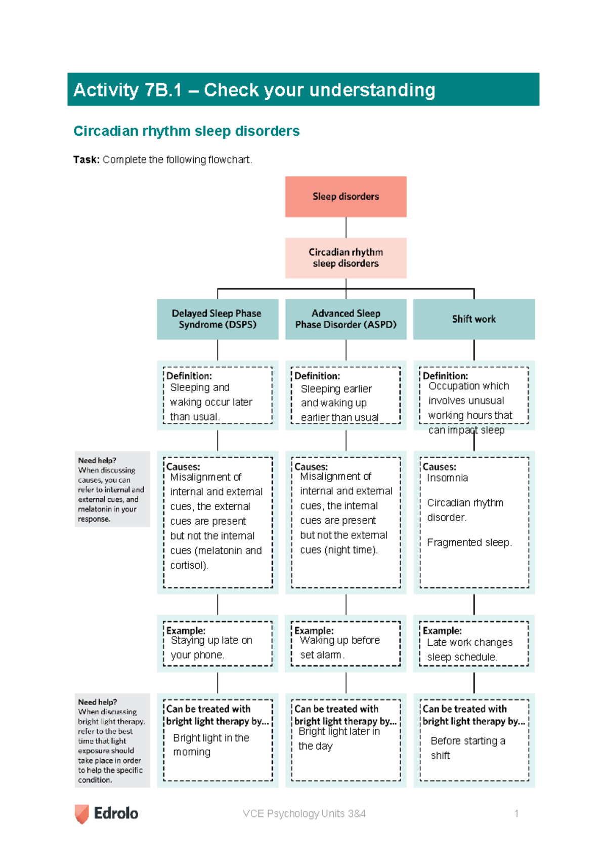 7B Practice Activity Worksheet - Activity 7B – Check your understanding ...