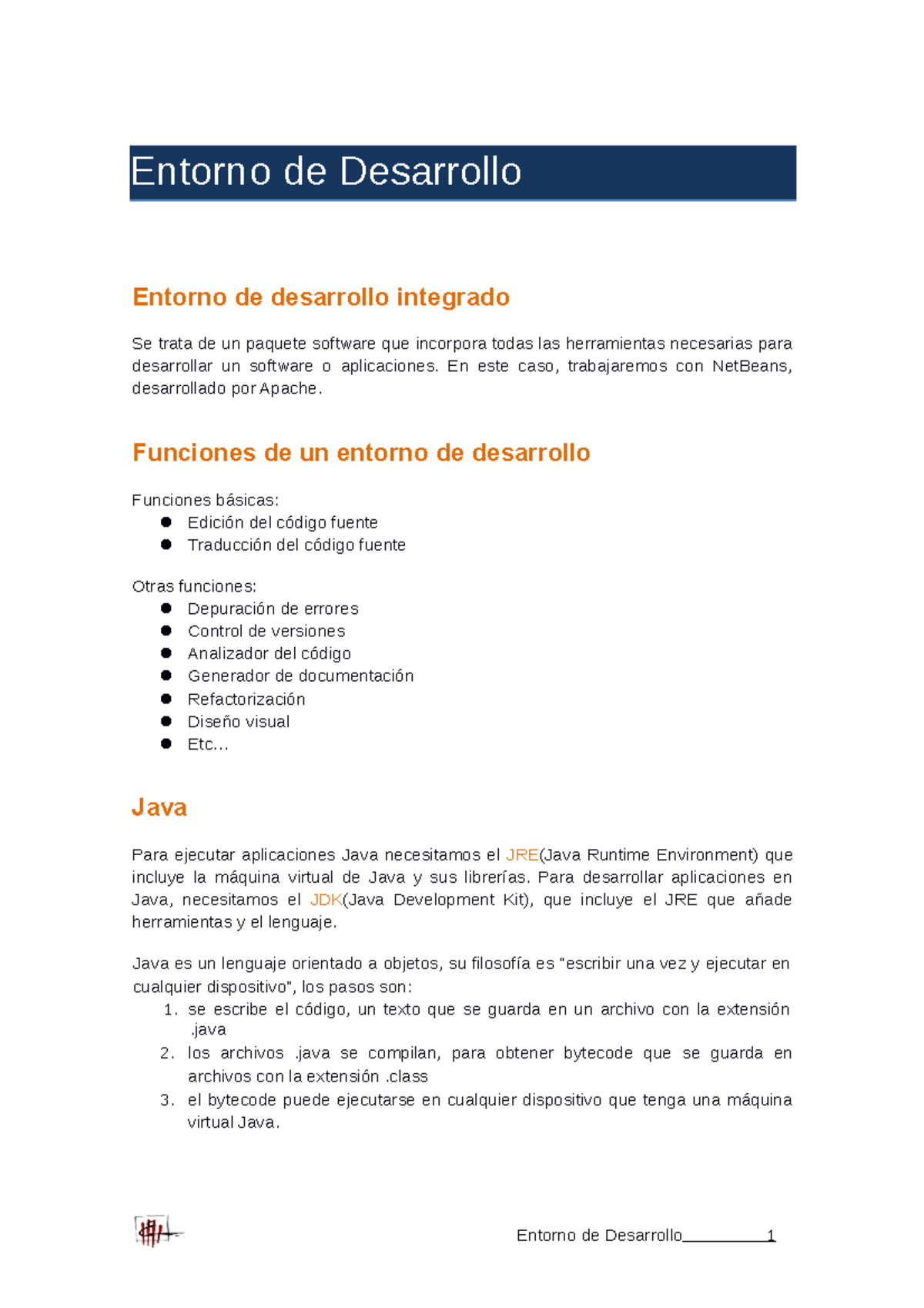 Tv03 Entornos de Desarrollo - Entorno de desarrollo integrado Se trata ...