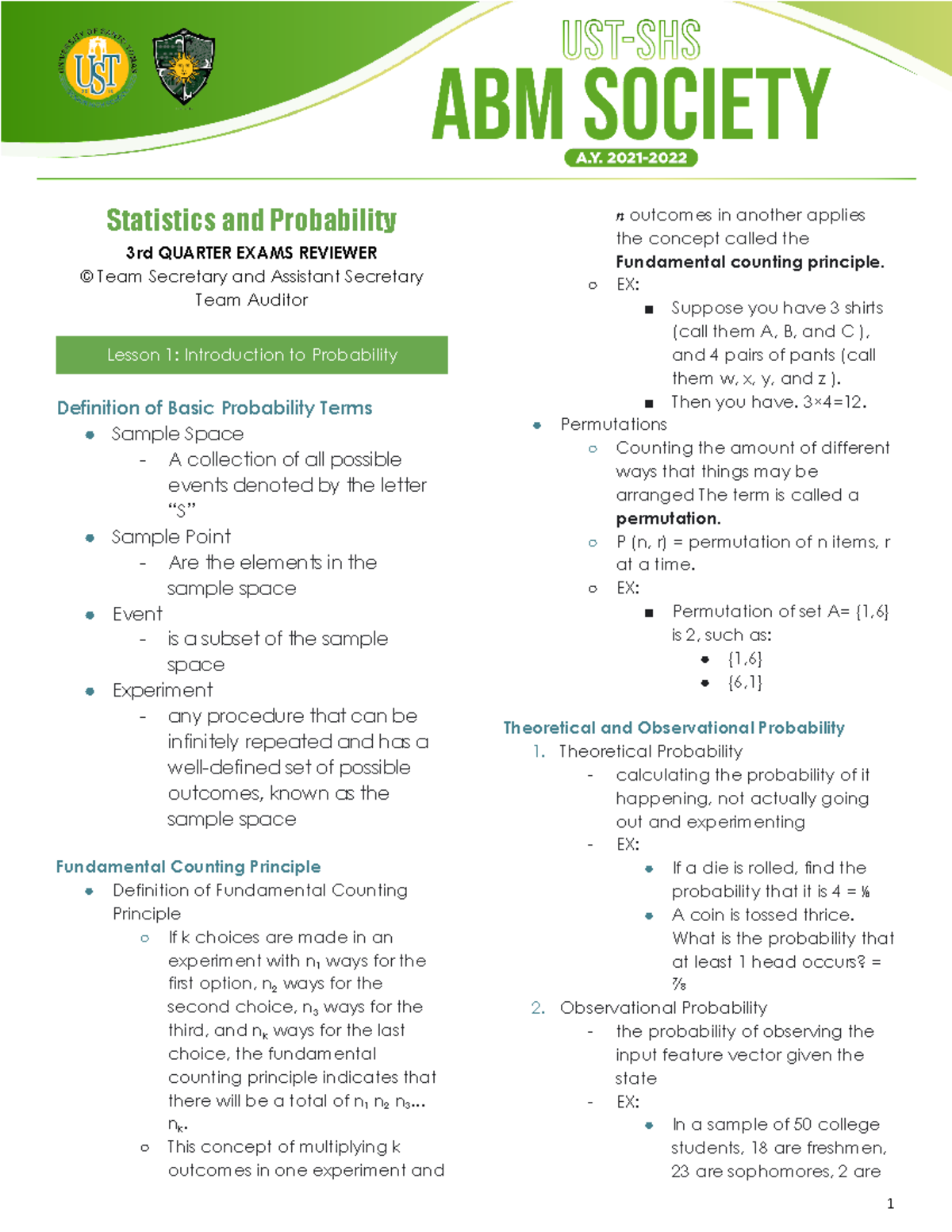 Statistics-and-Probability - Statistics and Probability 3rd QUARTER ...