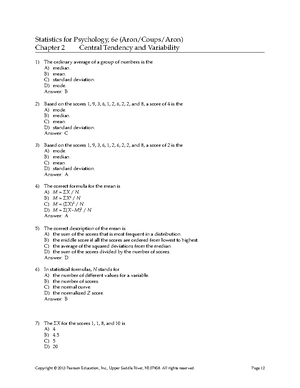Sample/practice exam 2017, questions and answers - Statistics for ...