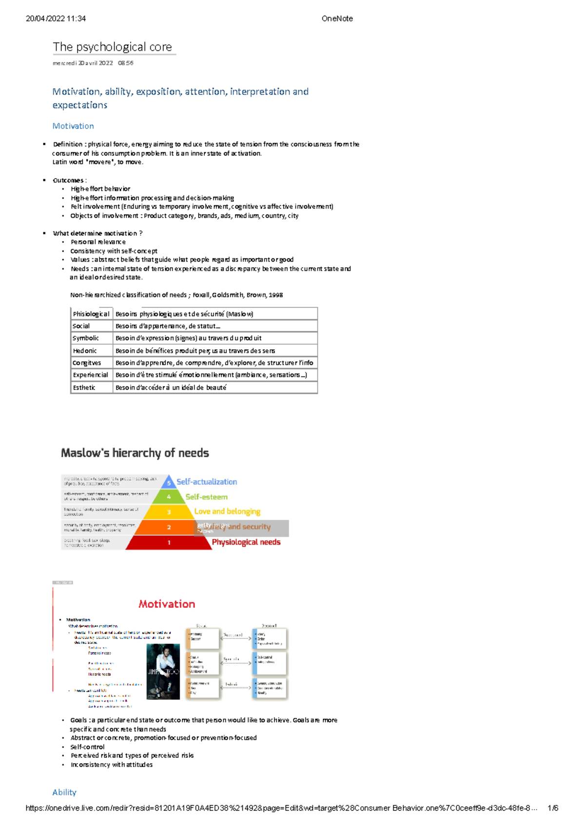 2 - The psychological core - The psychological core mercredi 20 avril ...