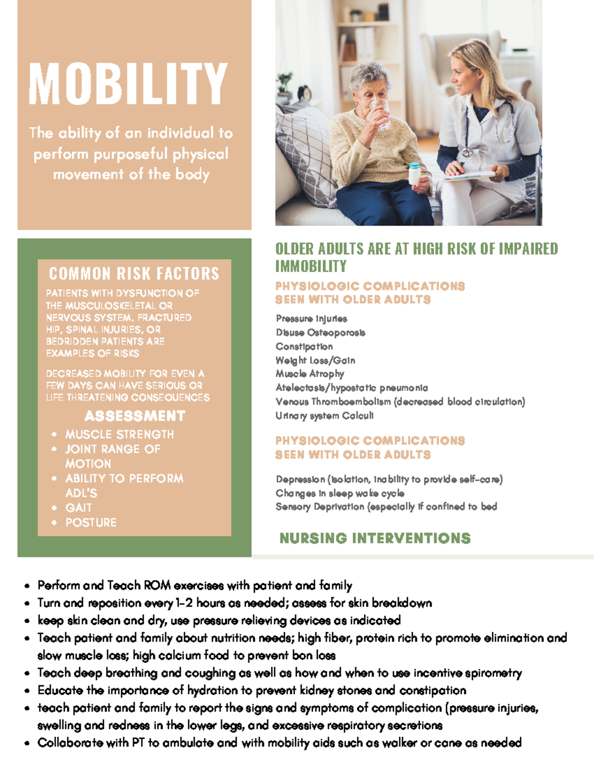 Mobility for Older Adults - PHYS 305 - George Mason - Studocu