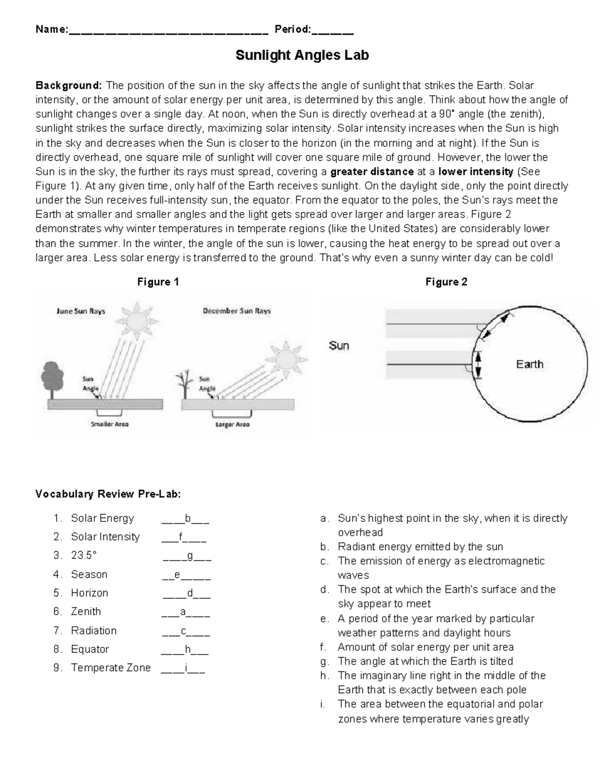 Copy of Sunlight Angles Lab - Name ...