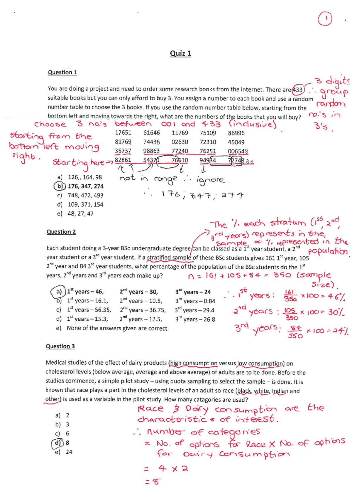 Quiz 1 Solutions - STAT130 - Studocu