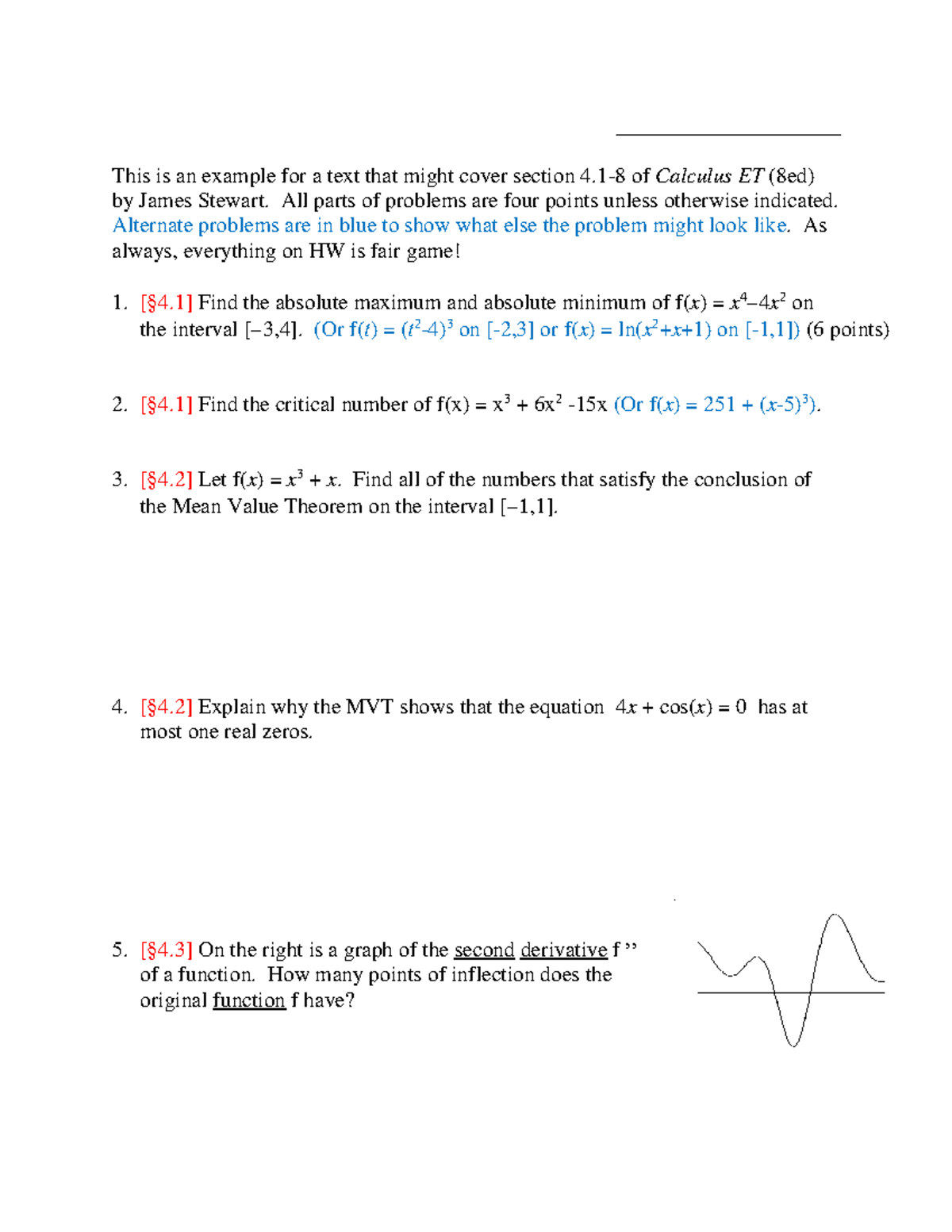 MATH 30 Practice 7 - Math 251 This is an example for a text that might ...