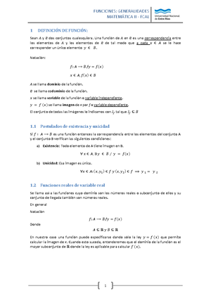 Analisis Matematico - Funciones 27 FUNCIONES La relación f :A B/y f x ...
