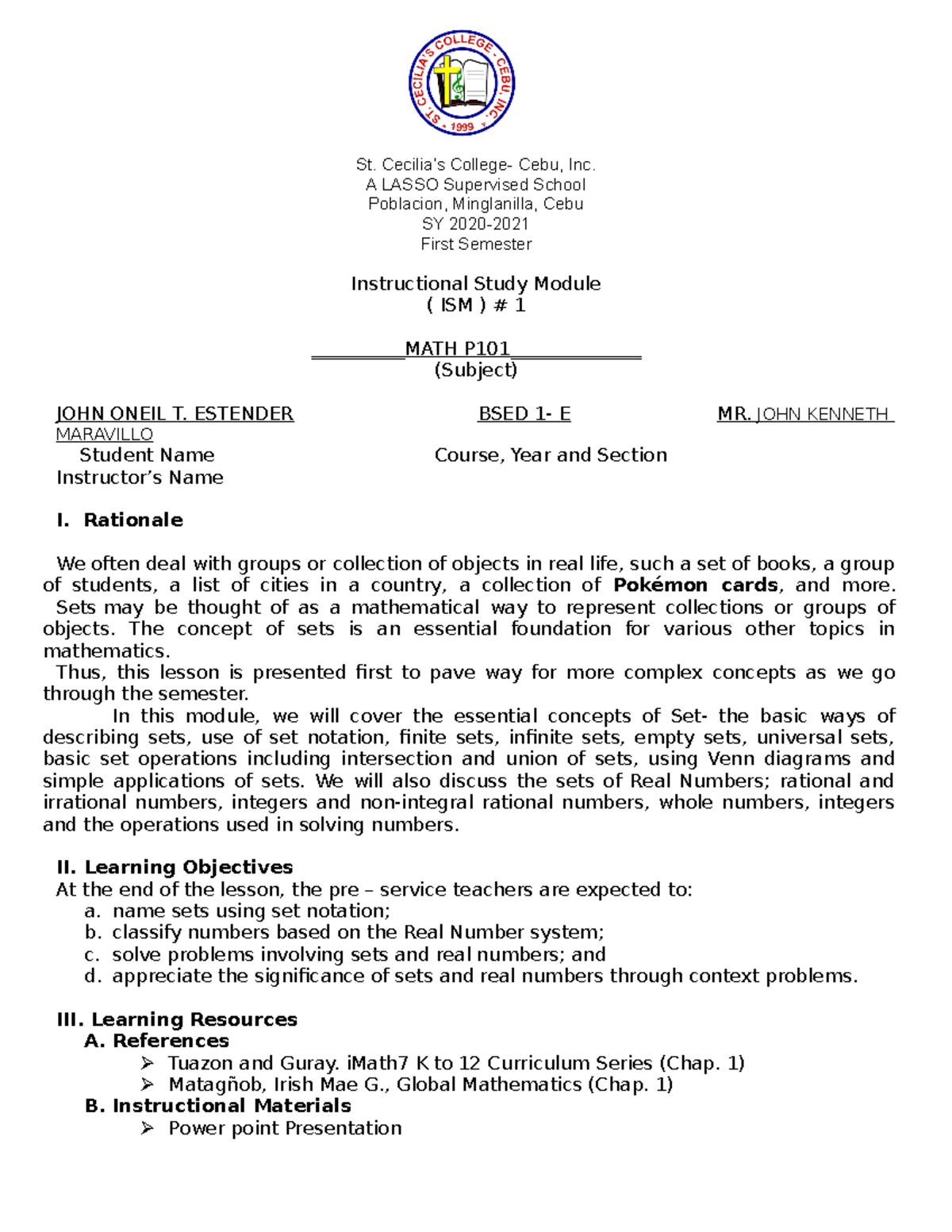 Module-1- This talks about the first lesson that we take from the first ...