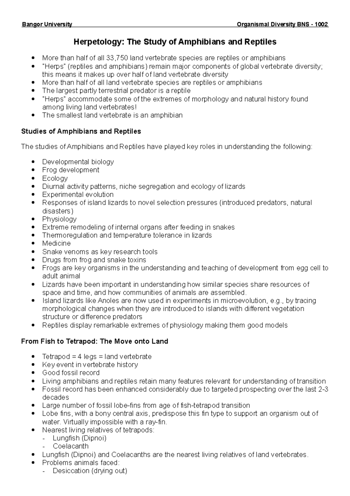 The Study of Amphibians and Reptiles - Island lizards like Anoles are ...