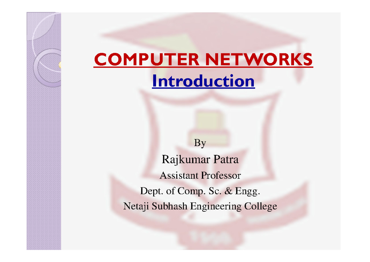 L2 - protocols & standards; categories of networks - COMPUTER NETWORKS ...