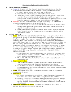 Criminal Law Outline - Criminal Law Outline What is a Crime? Intro I ...