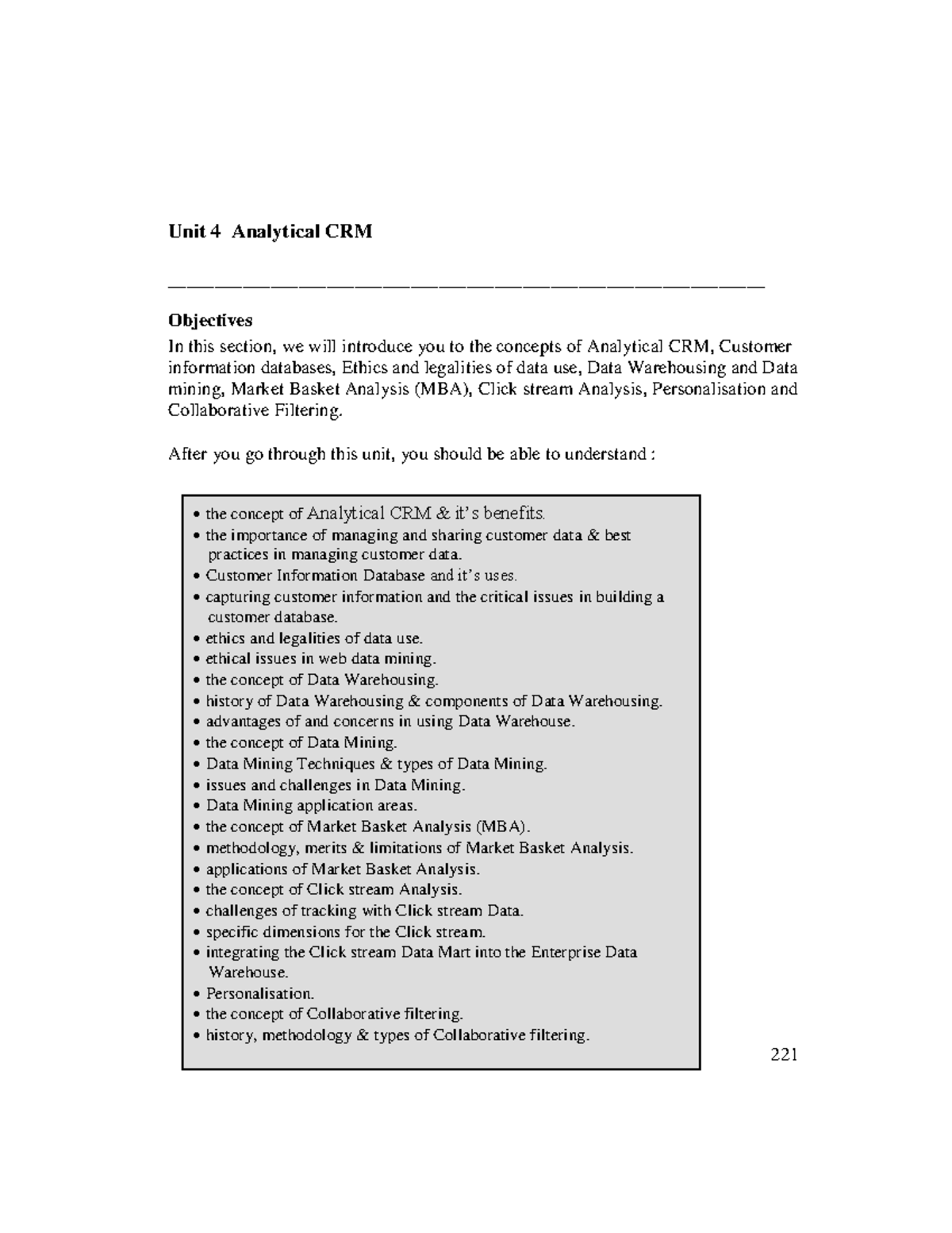 CRM(U4) - Customer Relationship Management Lecture Material - Unit 4 ...