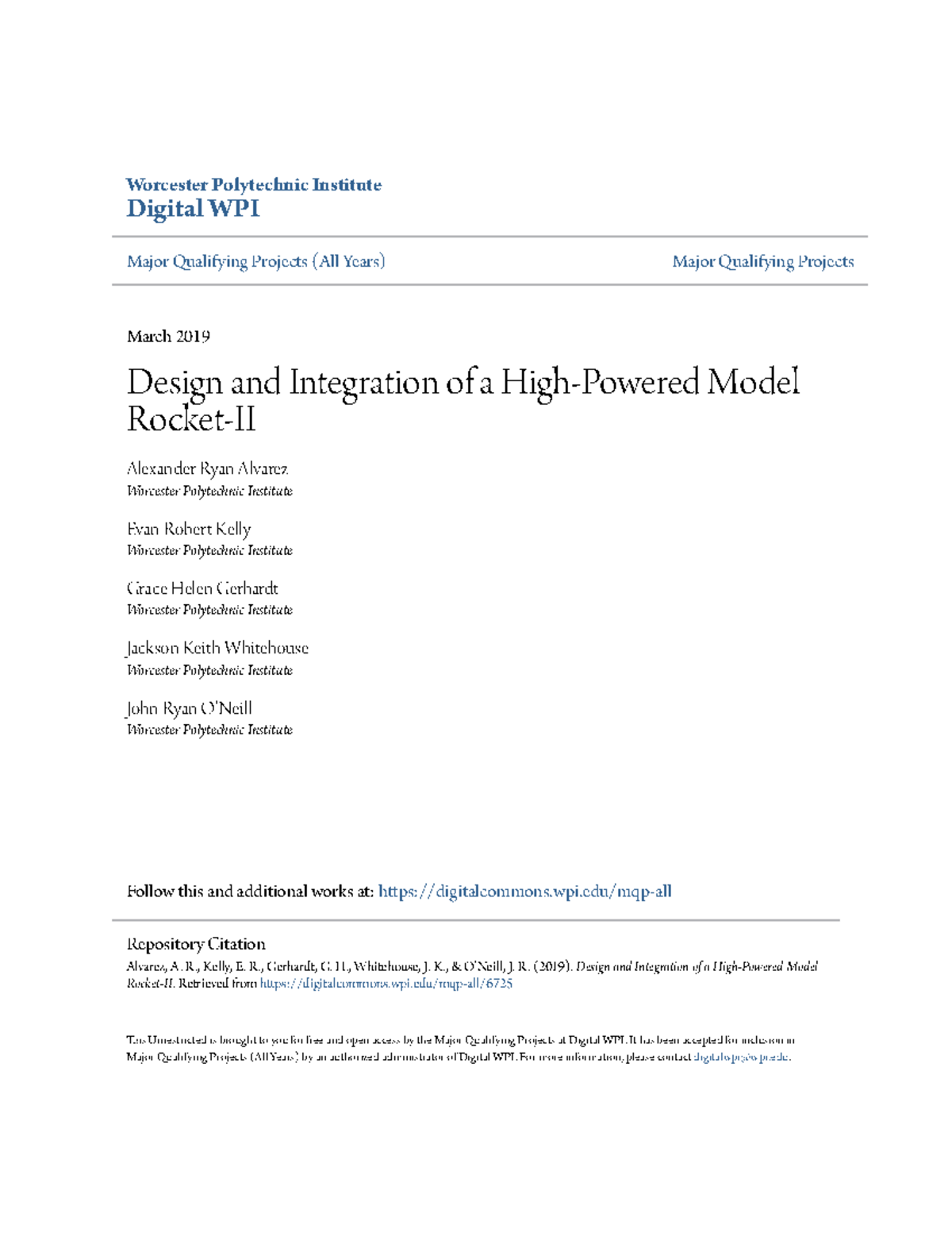 213002569 - great book - Worcester Polytechnic Institute Digital WPI Major Qualifying Projects ...