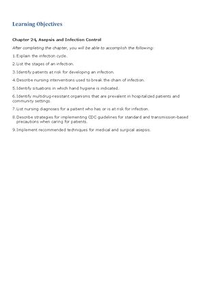 LO Chapter 17 - LEARNING OBJECTIVES - Learning Objectives Chapter 17 ...