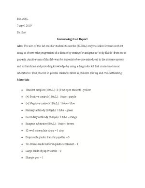 Biology lab nine - The Immunology Virtual Lab Student Worksheet ...