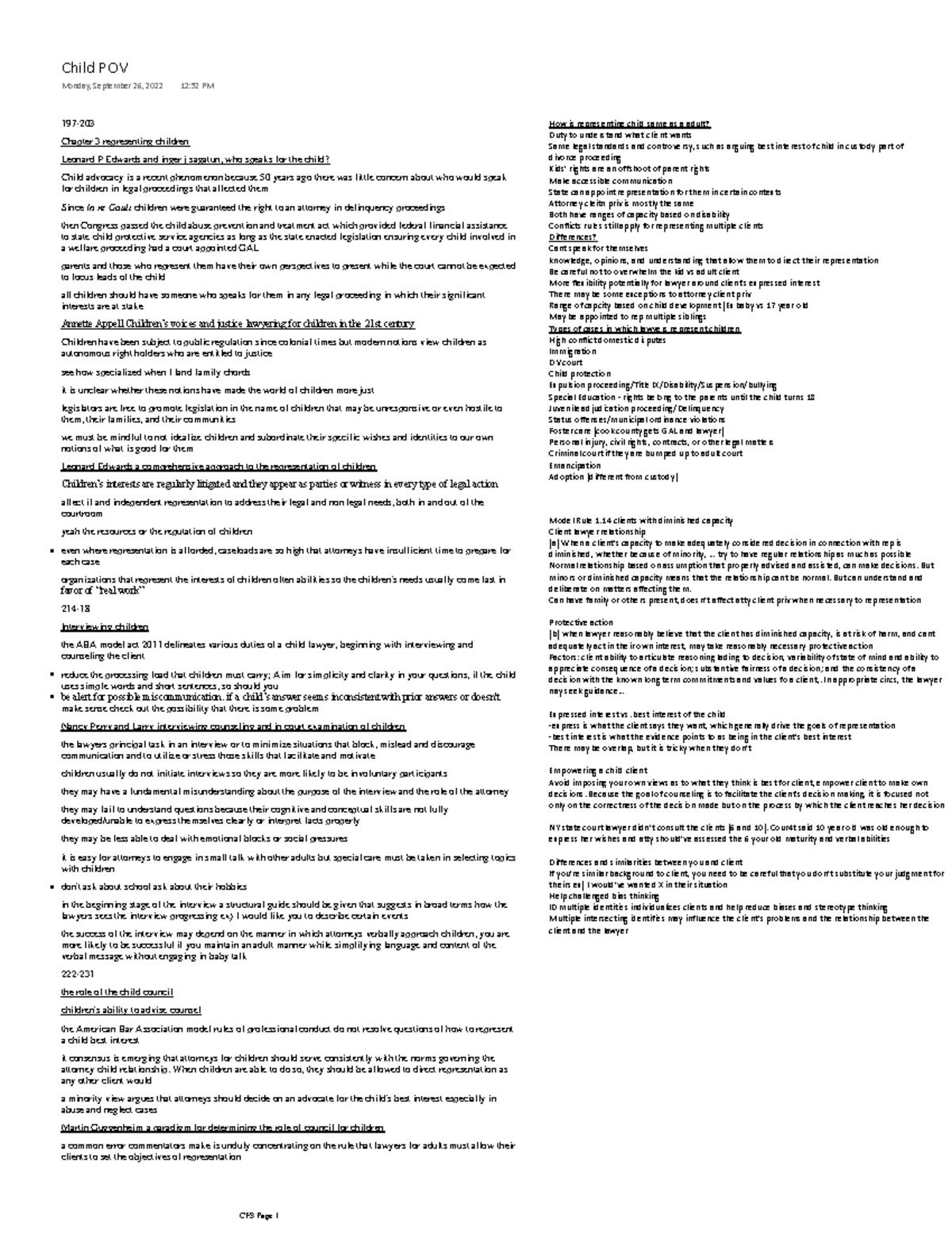 Accounting for the point of view of a child client - 197- Chapter 3 ...