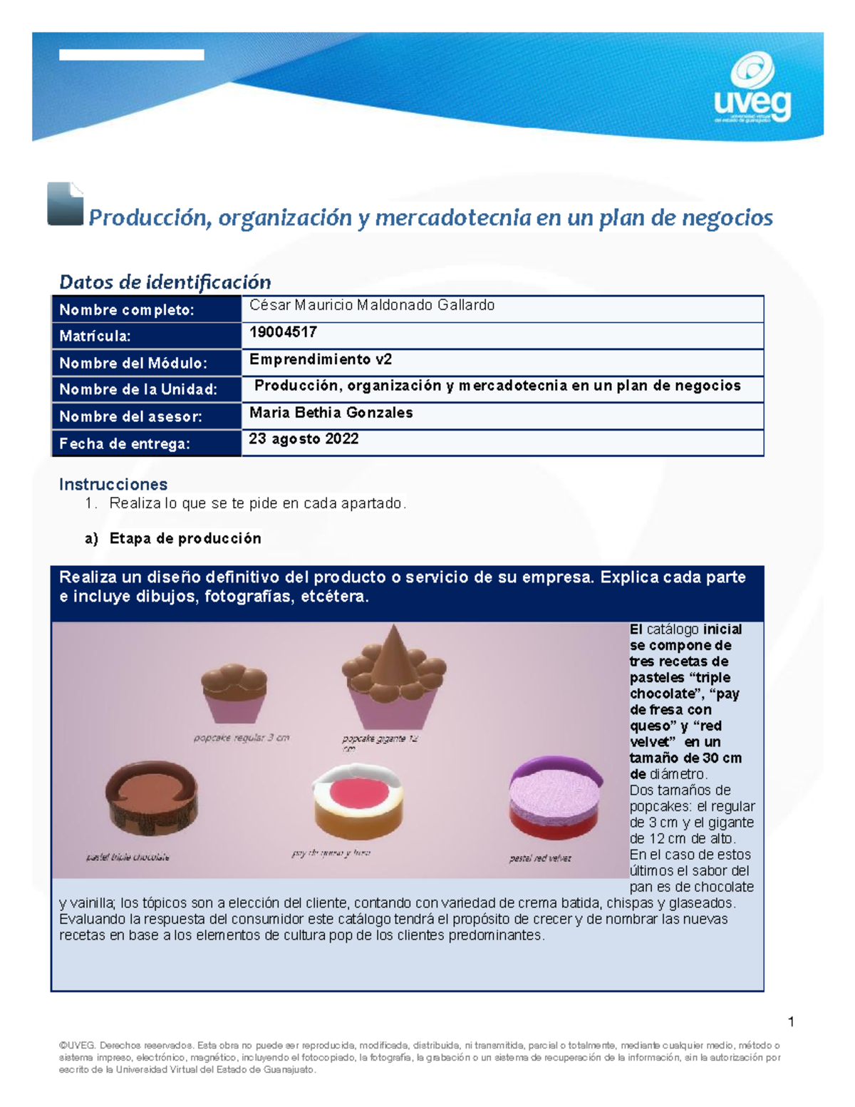 Maldonado César EA5 - Producción, organización y mercadotecnia en un ...