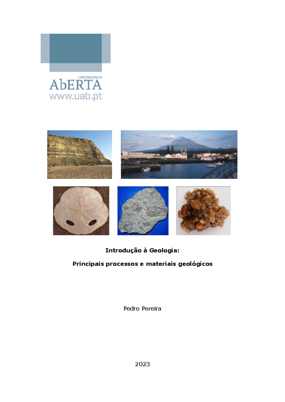 Principais processos e materiais geológicos 2023 - Introdução à ...