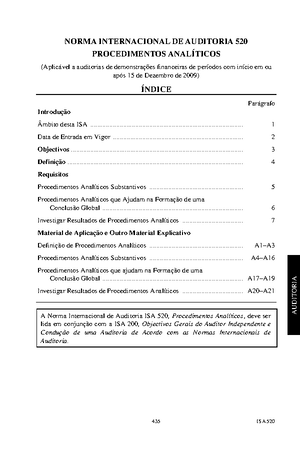 A024 2012 Iaasb Handbook ISA 501 PT - AUDITORIA NORMA INTERNACIONAL DE ...