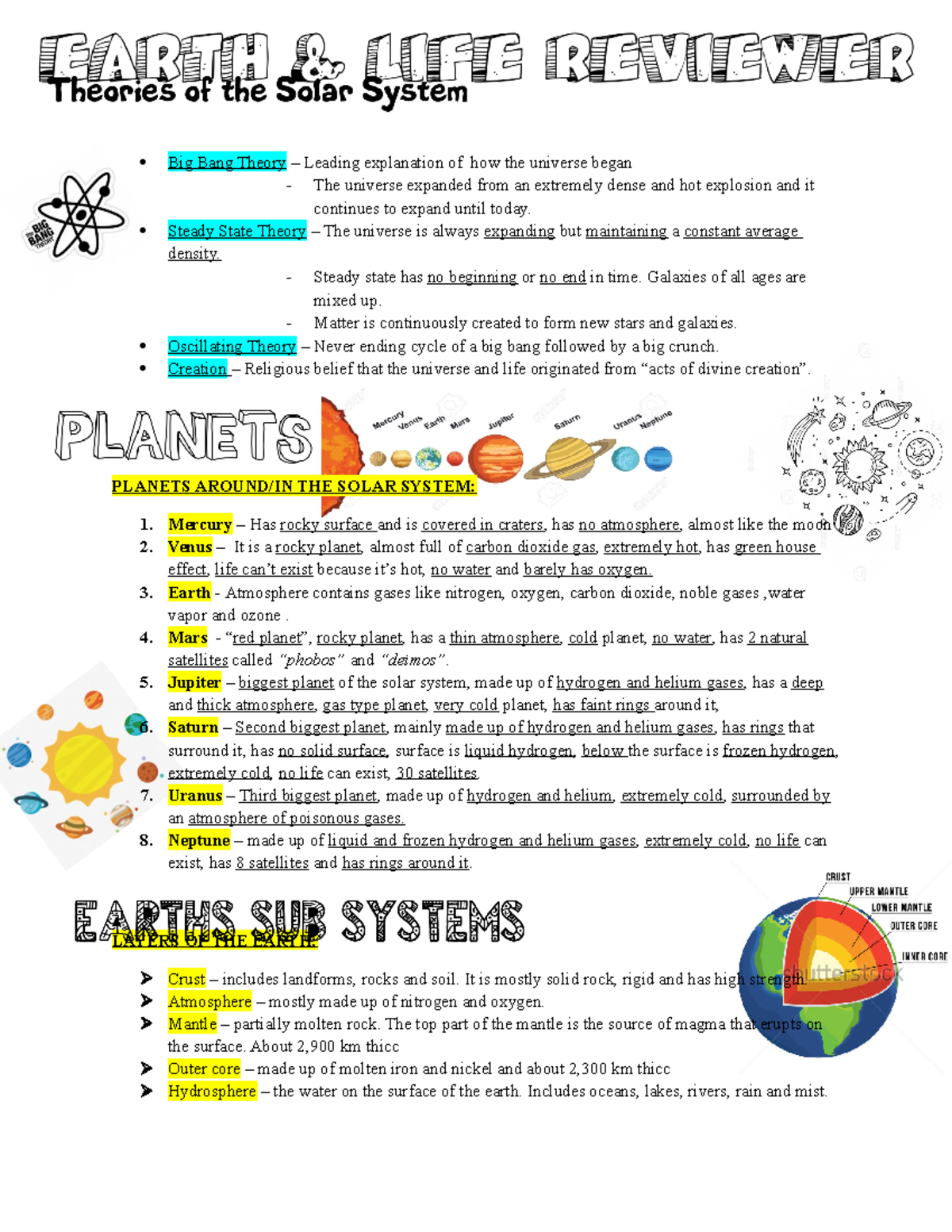 EL- Midterms- Reviewer - Big Bang Theory – Leading explanation of how ...