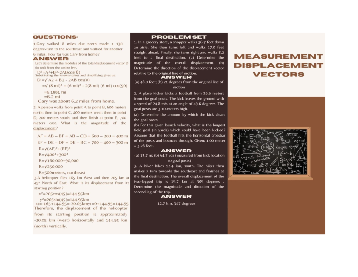 vectors and measuremts - Geometry - Studocu