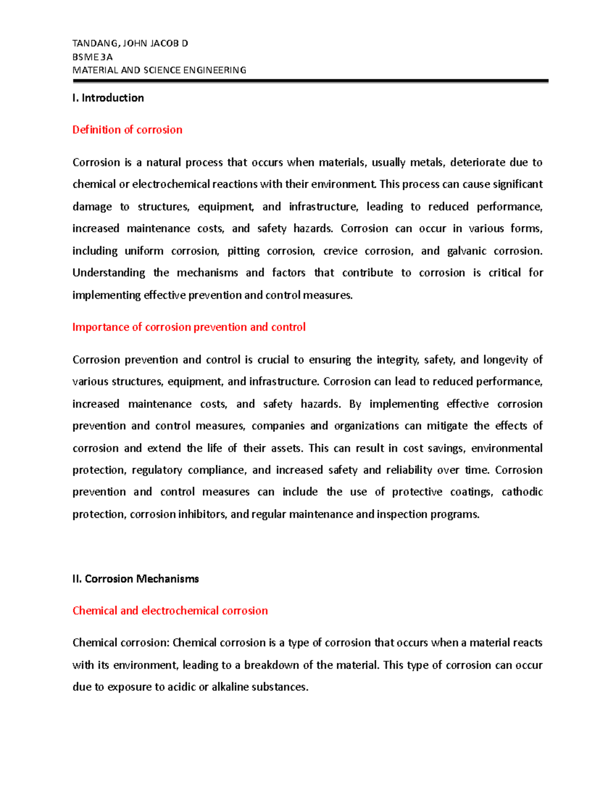Tandang - .................. - BSME 3A MATERIAL AND SCIENCE ENGINEERING ...