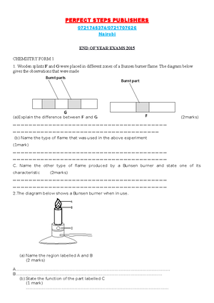 Organic chem past papers - UNIVERSITY EXAMINATION SCHOOL OF PURE AND ...