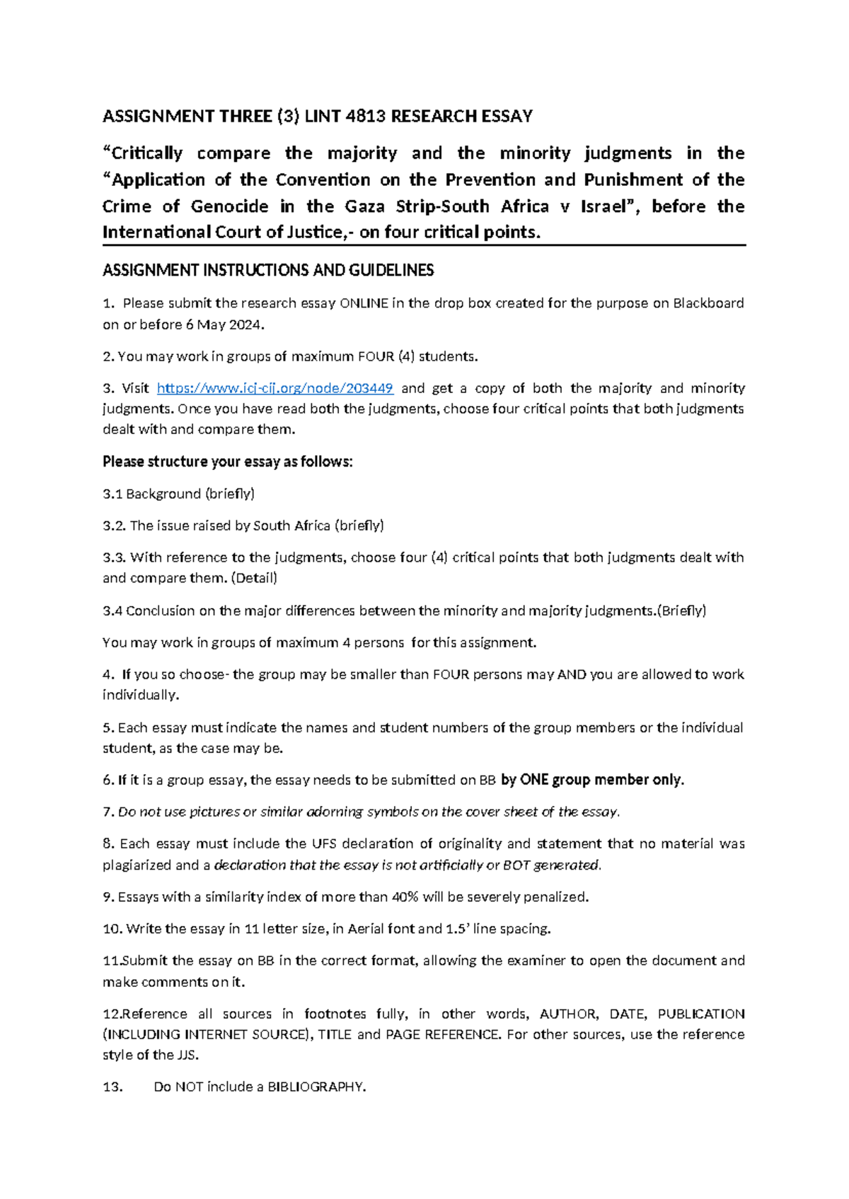 Assignment 3 LINT 4813 Research Essay - ASSIGNMENT THREE (3) LINT 4813 RESEARCH ESSAY ...