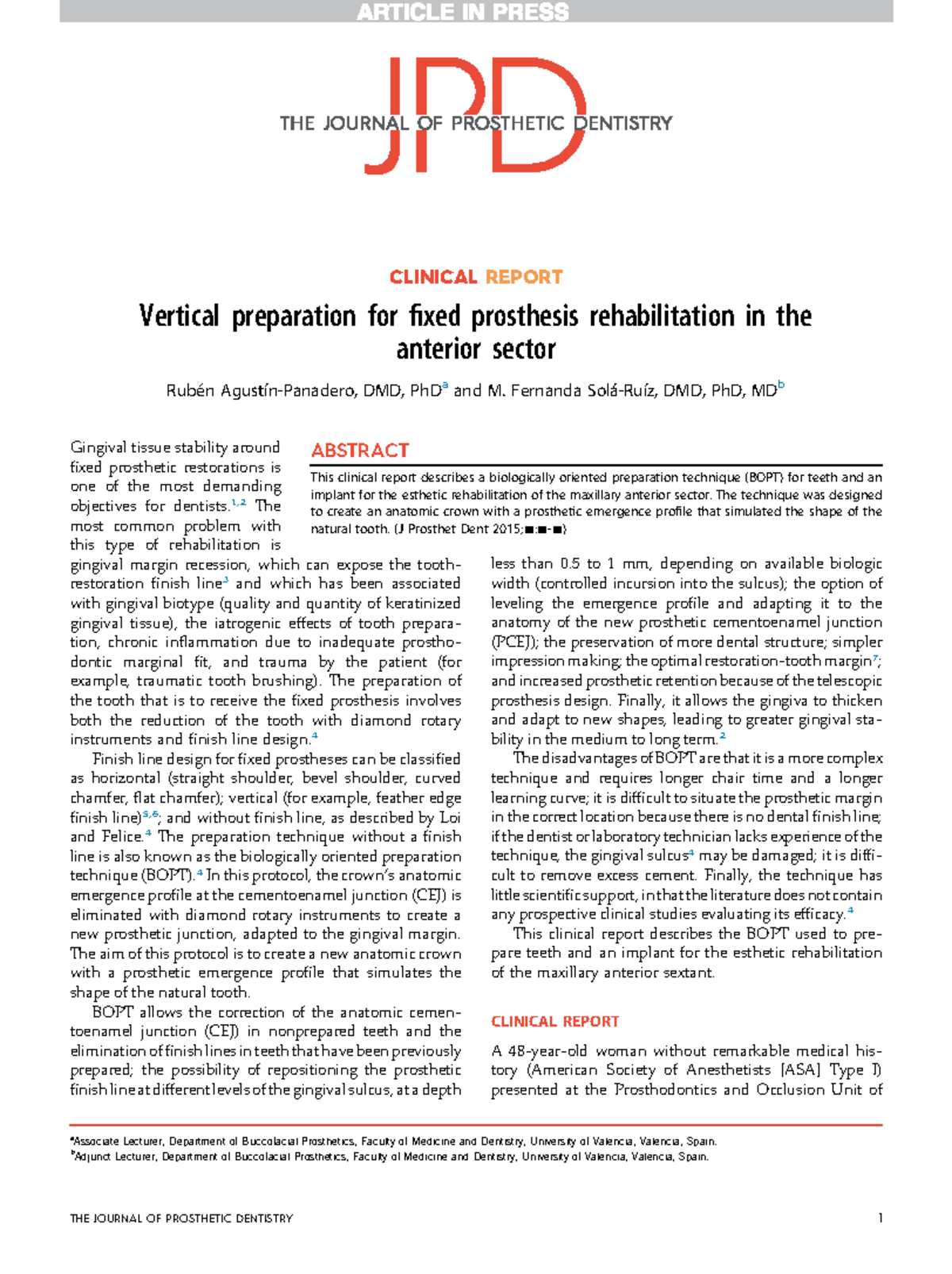 10.1016@j.prosdent.2015 - CLINICAL REPORT Vertical preparation for ...