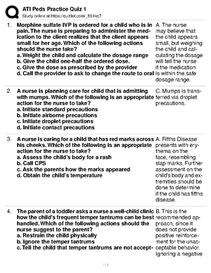 Pediatrics Exam 1 Focus Guide - Pediatrics Exam 1 Focus Guide Review ...