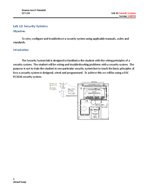 EET-228 Lab 9 Fire Alarm Class A Wiring - Session: Winter Lab 9: Fire ...