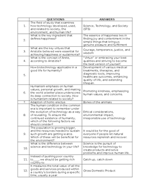 ELS-Pretest - Pre-test Sample Items - PRE-TEST IN EARTH AND LIFE ...