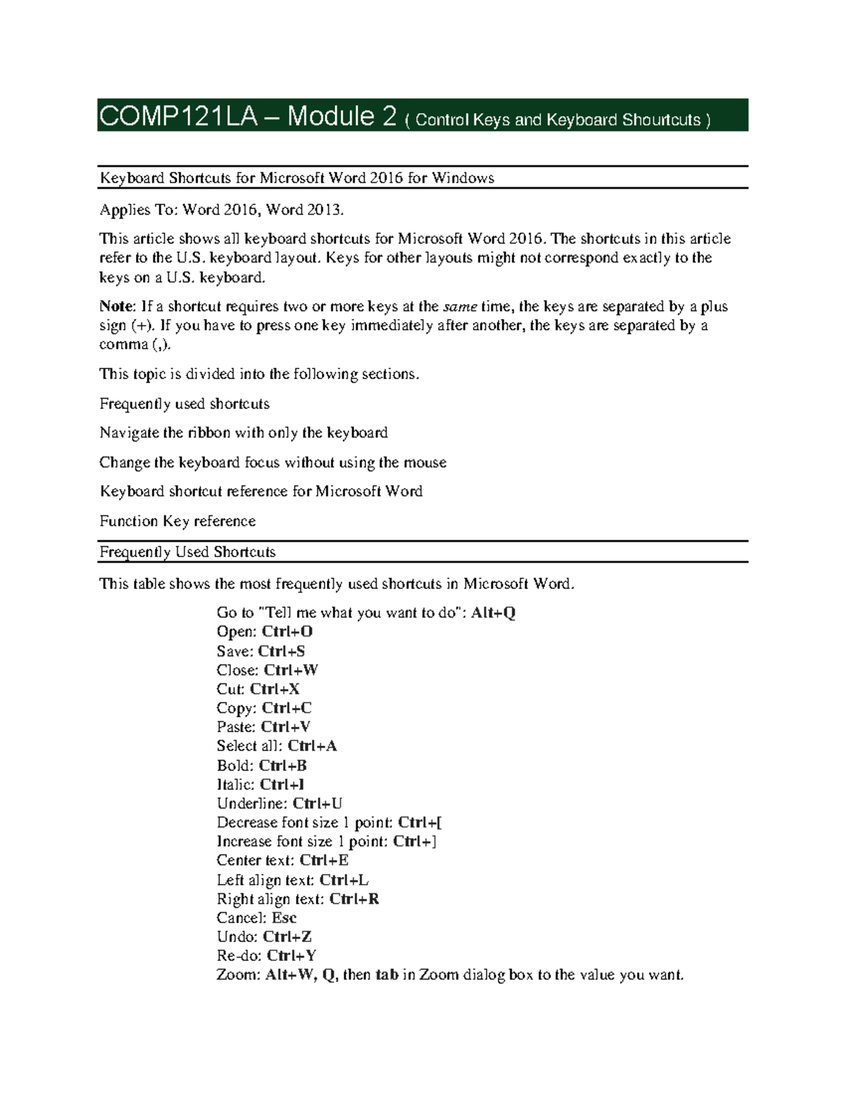 Module-2 - Lecture notes 2 - IE Computer Application1 Lab. - La Salle ...